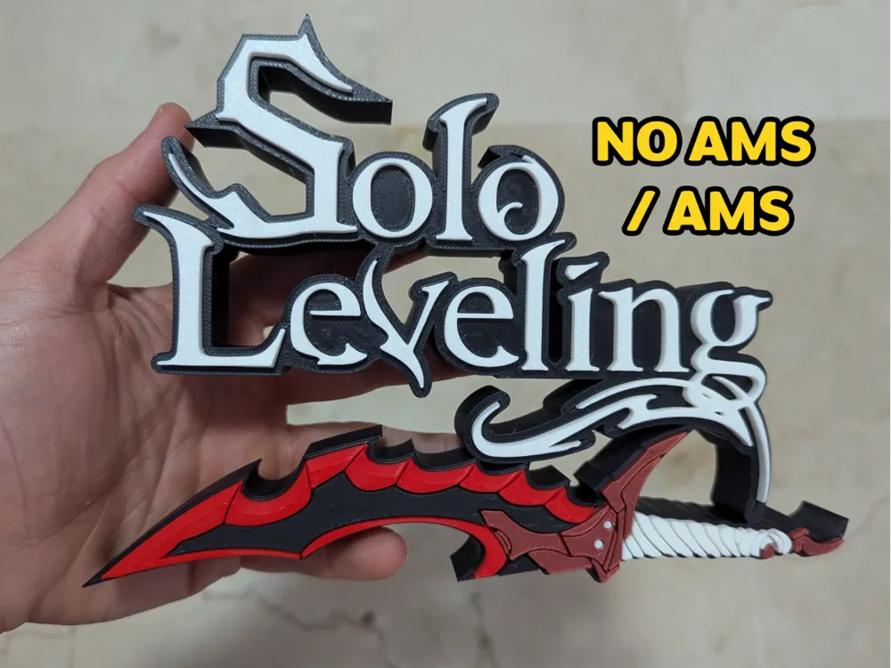 Solo Leveling Logo/Sign Knight Killer(NO AMS/AMS) by Jotasct MakerWorld ...