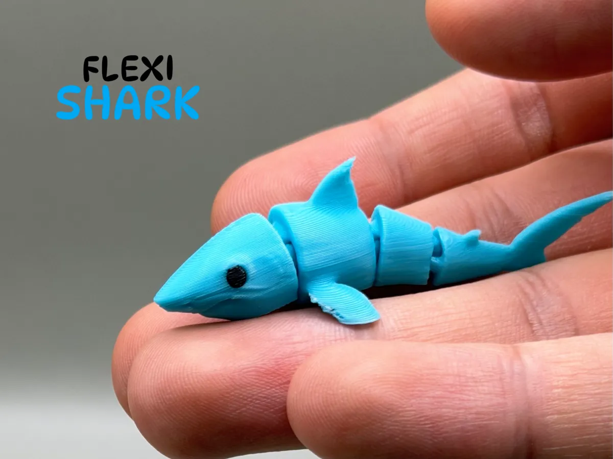 Flexi Shark | Articulated Cute Shark 3D Model - Free 3D Print Model ...
