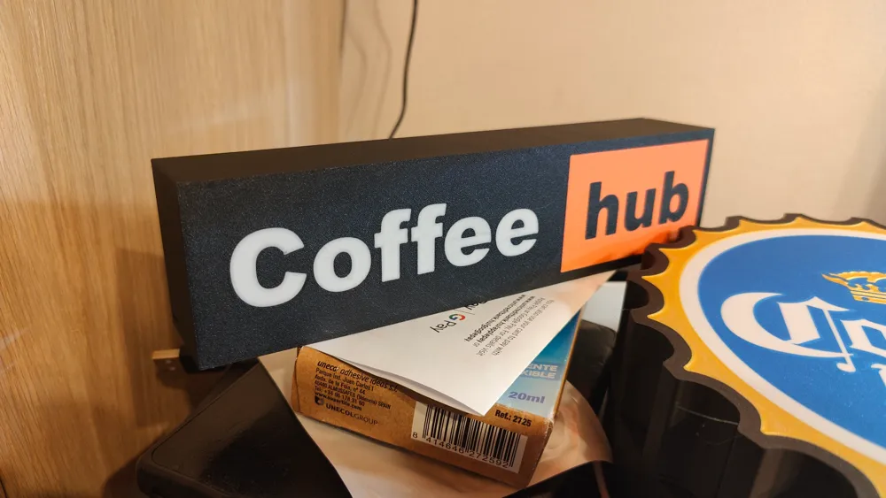 Coffeehub lightbox by demebel - MakerWorld