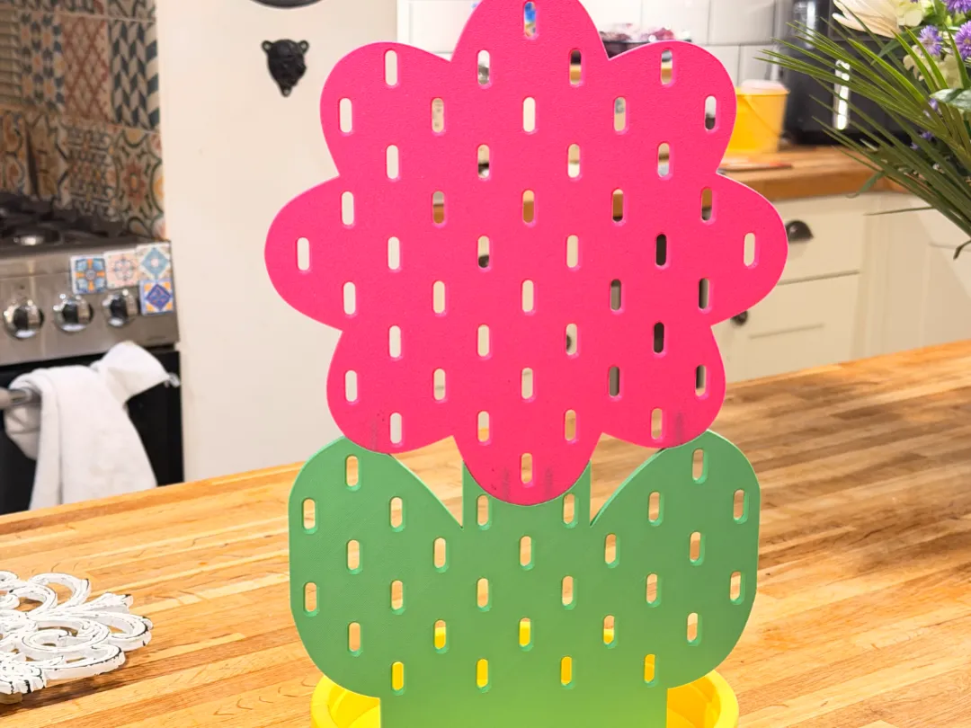 Skadis Board Flower - Free 3D Print Model - MakerWorld