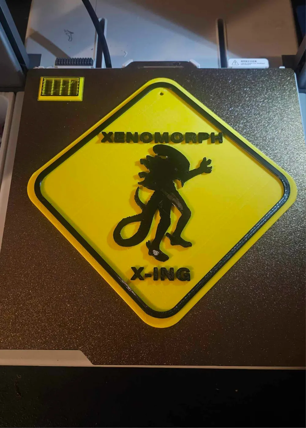 Xenomorph Alien X-ing Sign by 3dProStudio - MakerWorld