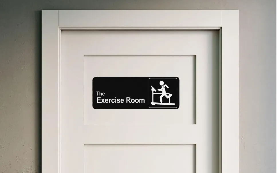 The Exercise room sign - The Office TV Series by BuzzEye - MakerWorld