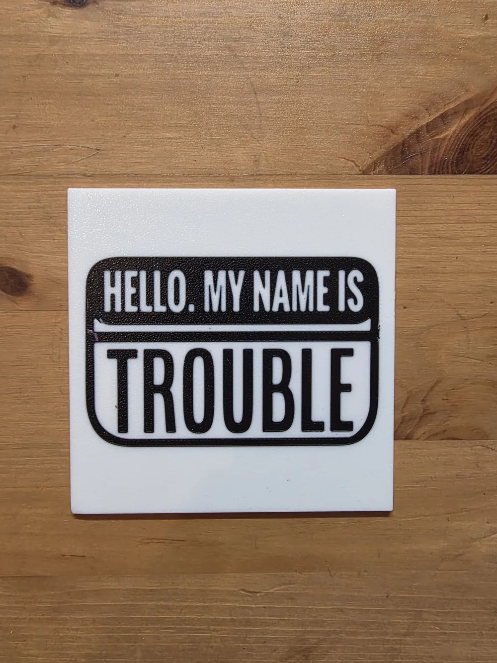 Trouble Coaster - Free 3D Print Model - MakerWorld