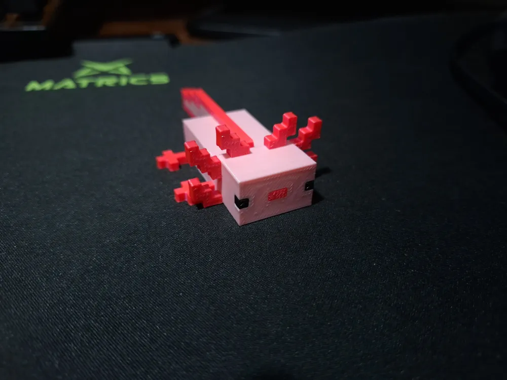 Minecraft Axolotl - Free 3D Print Model - MakerWorld