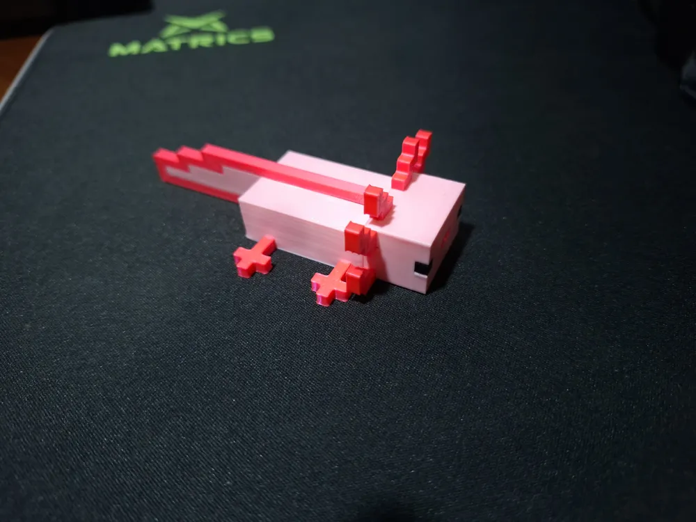 Minecraft Axolotl - Free 3D Print Model - MakerWorld
