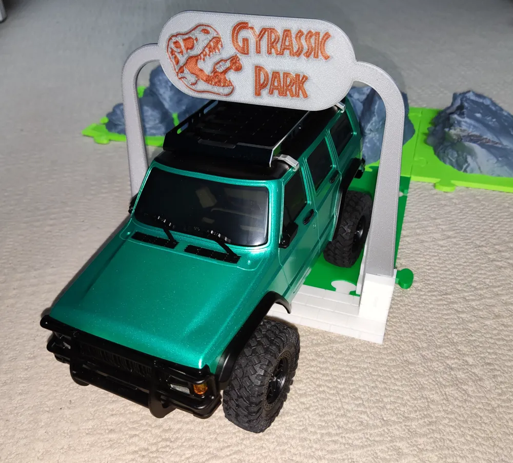 RC Crawler Park - Entrance Gate 1:18 & 1:24 - Free 3D Print Model ...