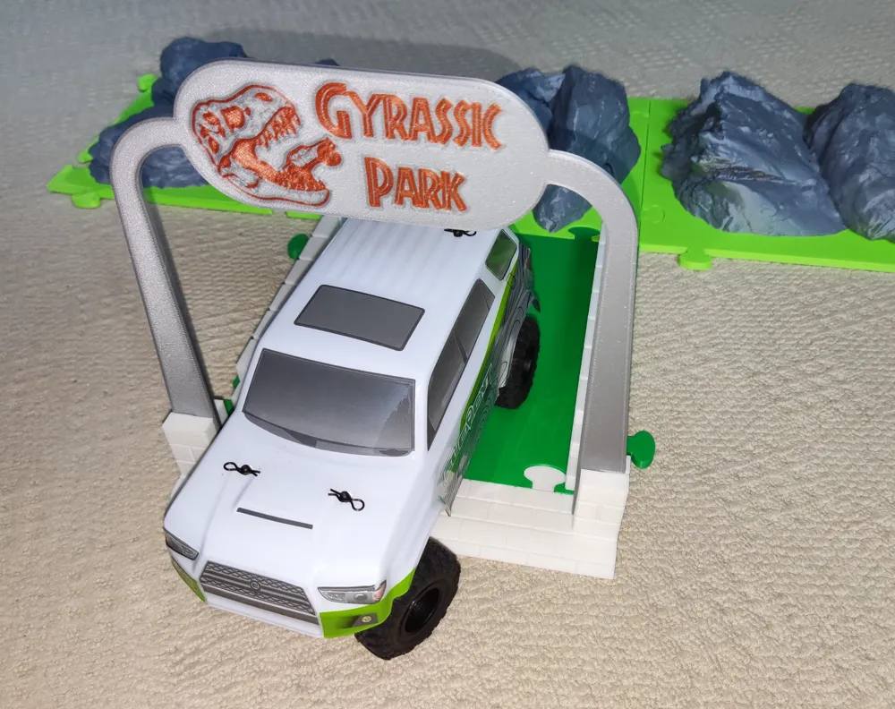 RC Crawler Park - Entrance Gate 1:18 & 1:24 - Free 3D Print Model ...