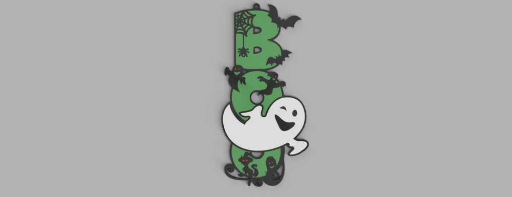 Halloween BOO Ghost by make3dtc MakerWorld: Download Free 3D Models