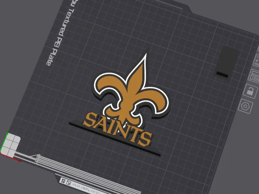 New Orleans Saints Table Stand by 5kyrunn3r MakerWorld: Download Free ...