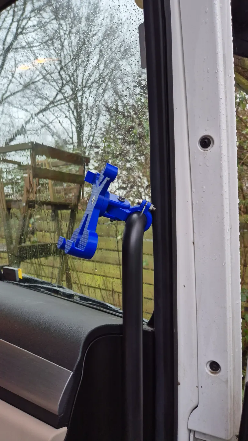 GSM holder for truck grab rail - Free 3D Print Model - MakerWorld