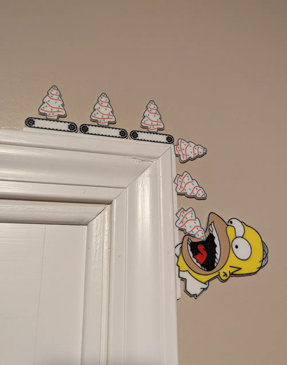 Homer Simpson Little Debbie Factory 4 color single AMS version (Left ...