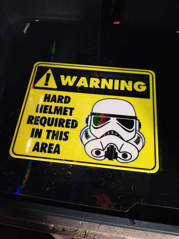 Star Wars - Stormtrooper - Warning Sign by 3DPrintsForYou MakerWorld ...