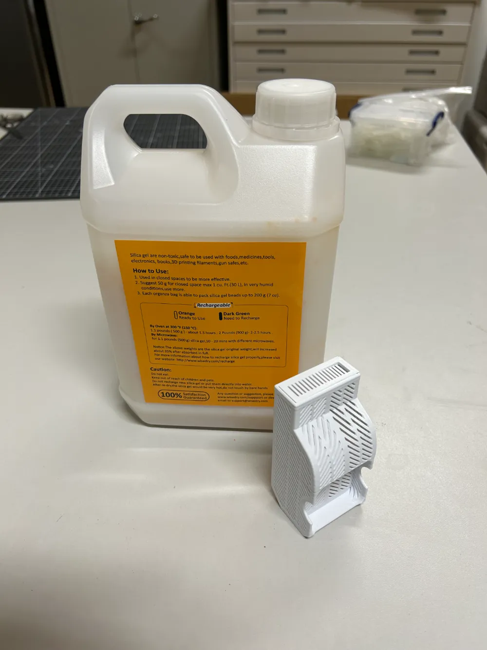 Silica Desiccant Dry Box Insert With Hygrometer Thermometer Humidity ...