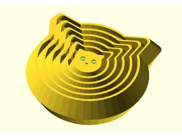 Cat pattern ring toy - Free 3D Print Model - MakerWorld