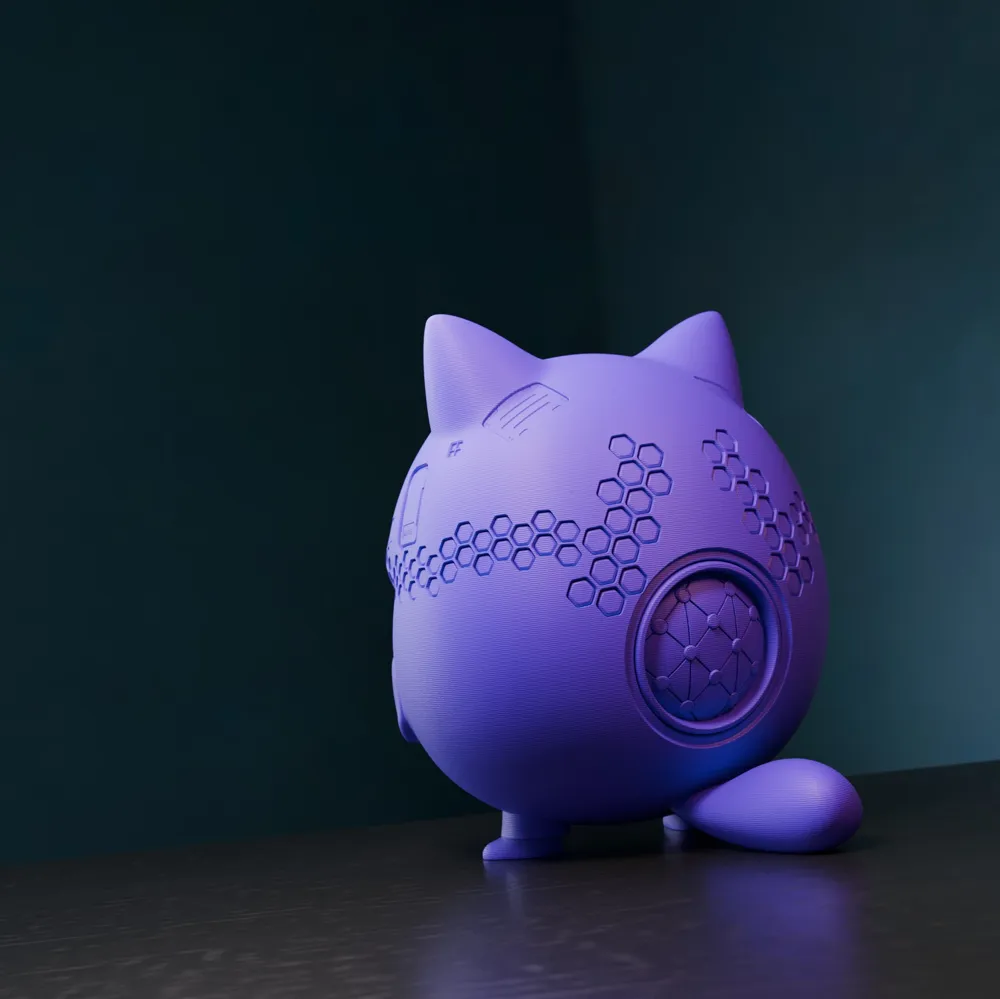 Cool Vr Cat Chibi Keychain Figurine by TheLightning MakerWorld ...