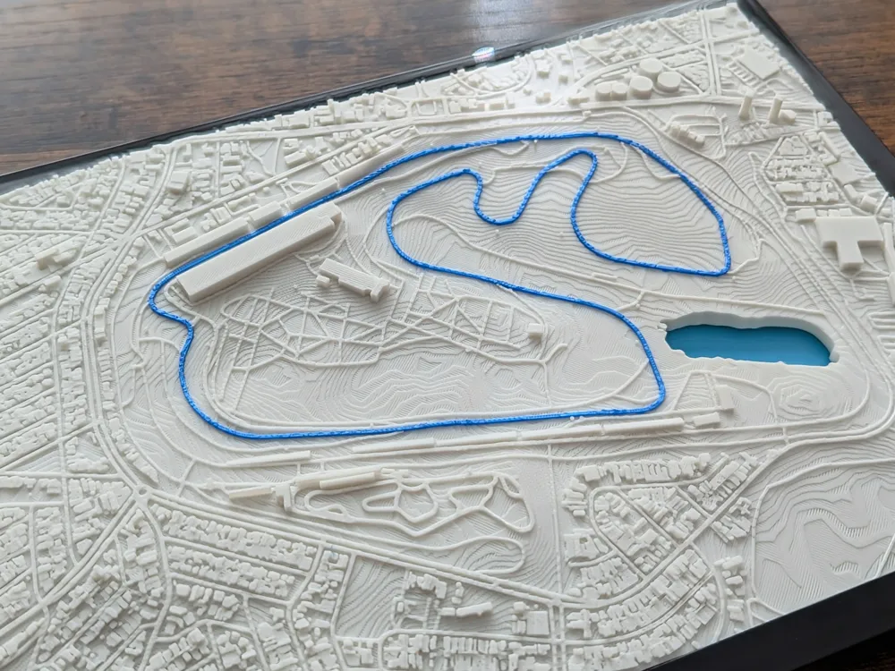 Interlagos 3D Miniature (Brazilian Grand Prix) - Free 3D Print Model ...