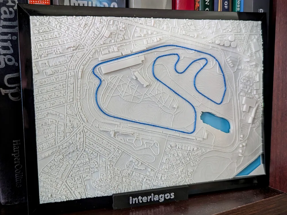 Interlagos 3D Miniature (Brazilian Grand Prix) by jarvizar - MakerWorld