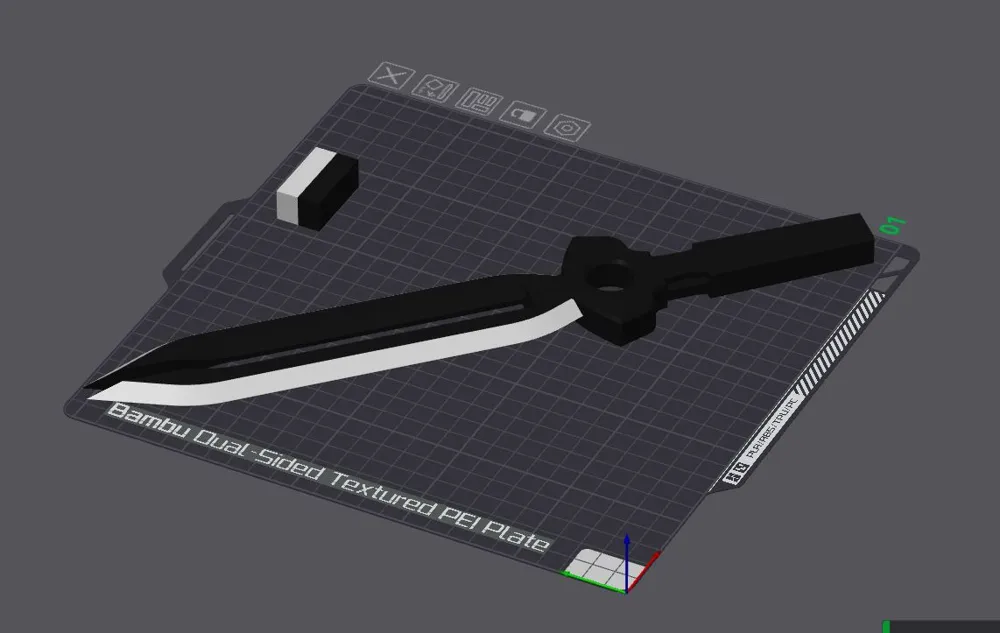 Darker than Black inspired Hei’s Dagger by Demamba Prints - MakerWorld