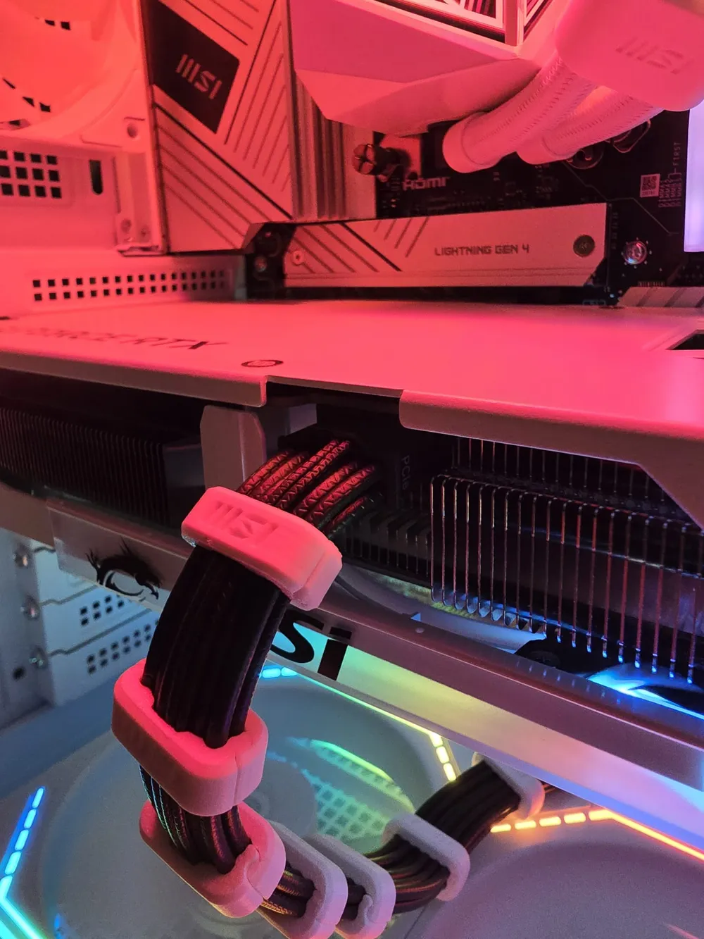 GPU Cable Clip Custom MSI - Free 3D Print Model - MakerWorld