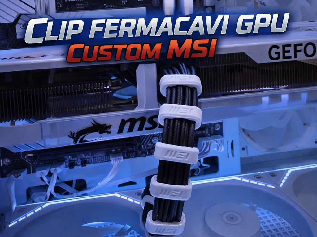 GPU Cable Clip Custom MSI - Free 3D Print Model - MakerWorld