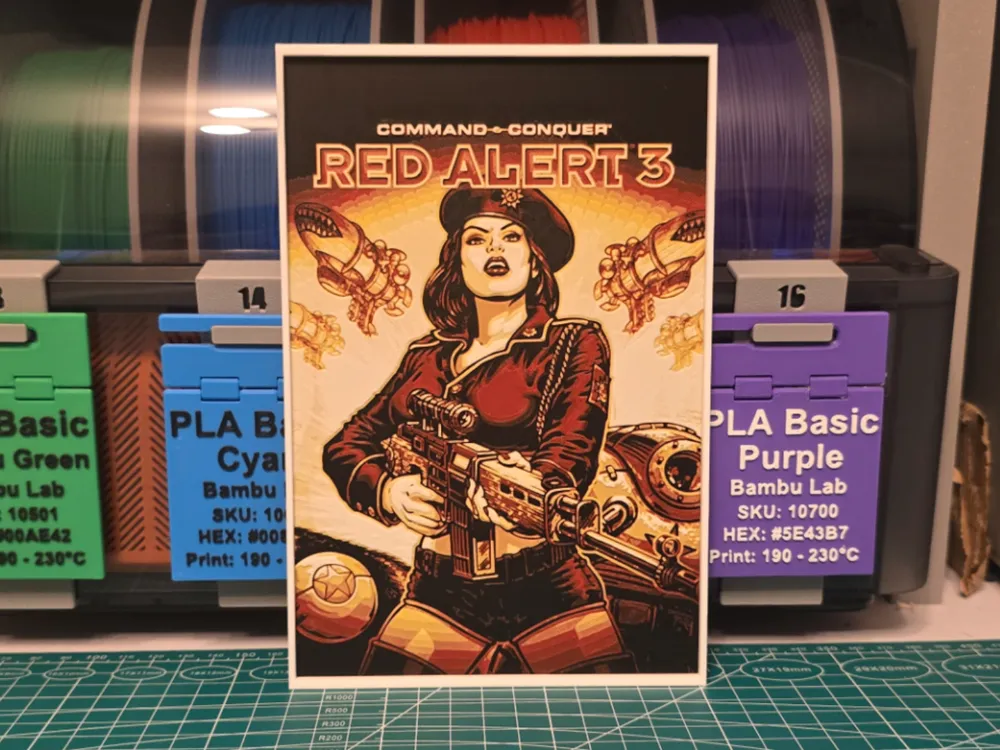 Command & Conquer: Red Alert 3 Poster - Hueforge - Free 3D Print Model ...