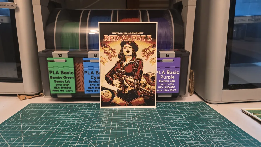 Command & Conquer: Red Alert 3 Poster - Hueforge - Free 3D Print Model ...
