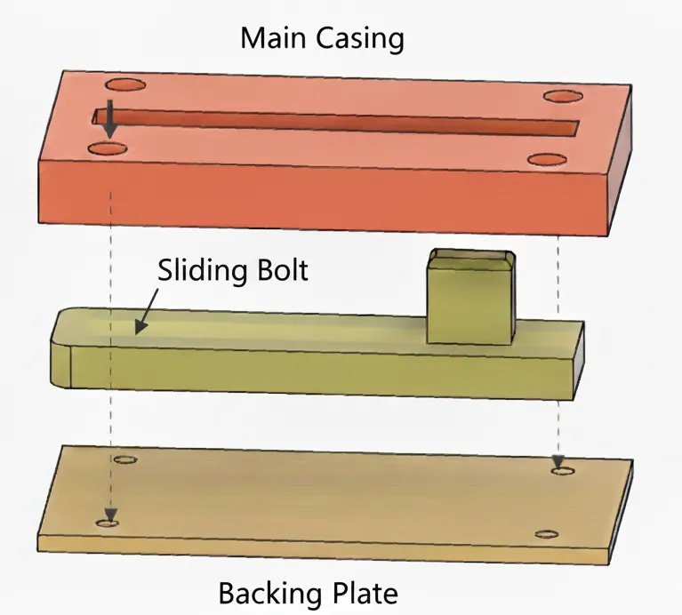 Heavy Duty Door Latch - Free 3D Print Model - MakerWorld