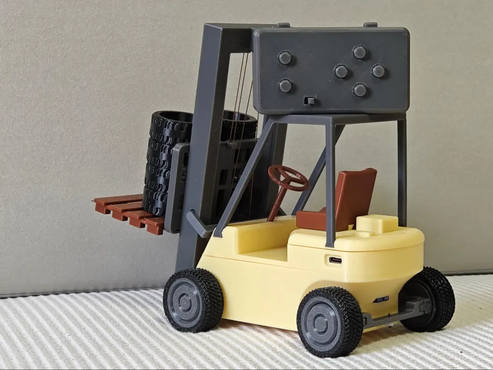 8-Channel Full-Function Remote Control Forklift Loader Elevator (Wheel ...