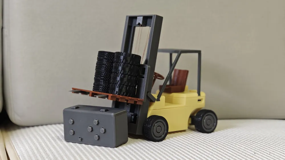 8-Channel Full-Function Remote Control Forklift Loader Elevator (Wheel ...
