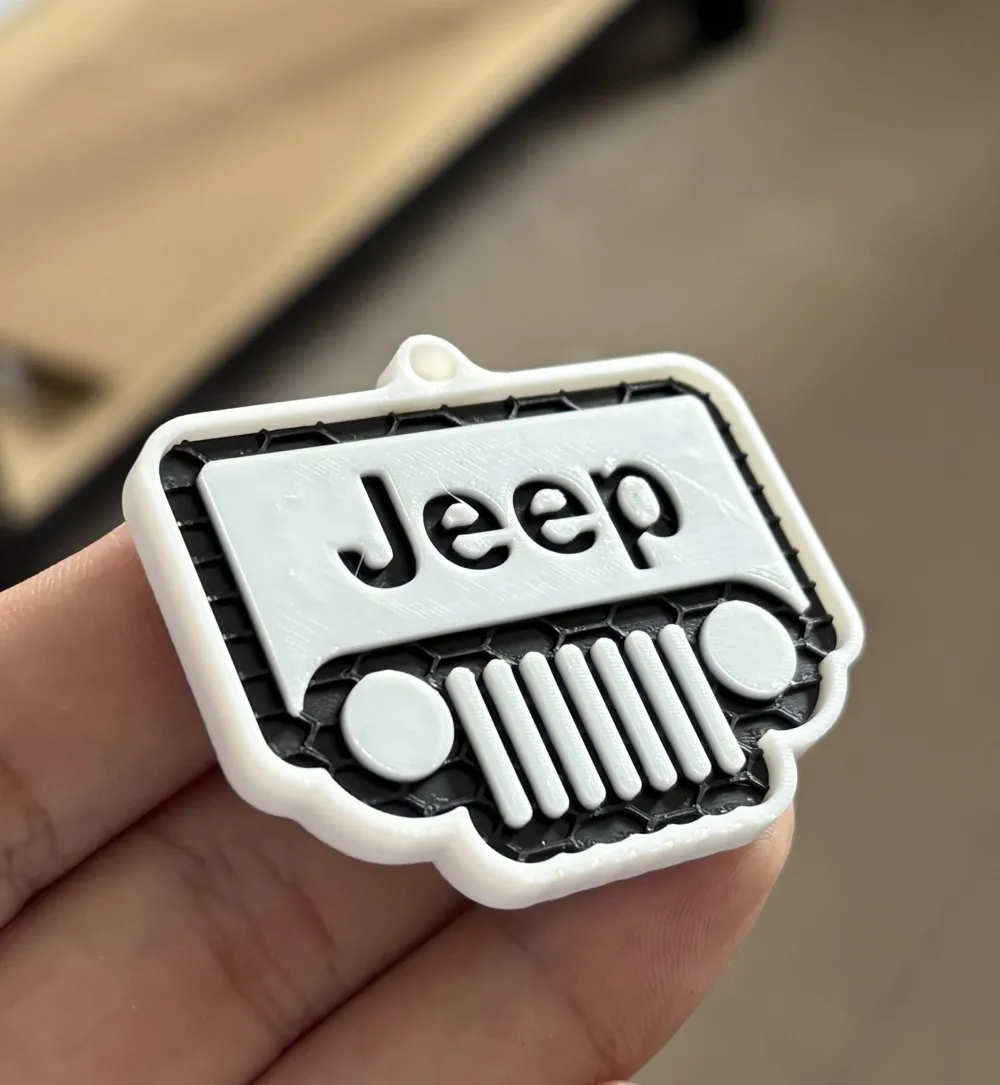 Nyckelring med Jeep-motiv av VISMOND GROUP MakerWorld: Gratis 3D-Modell abe lade
