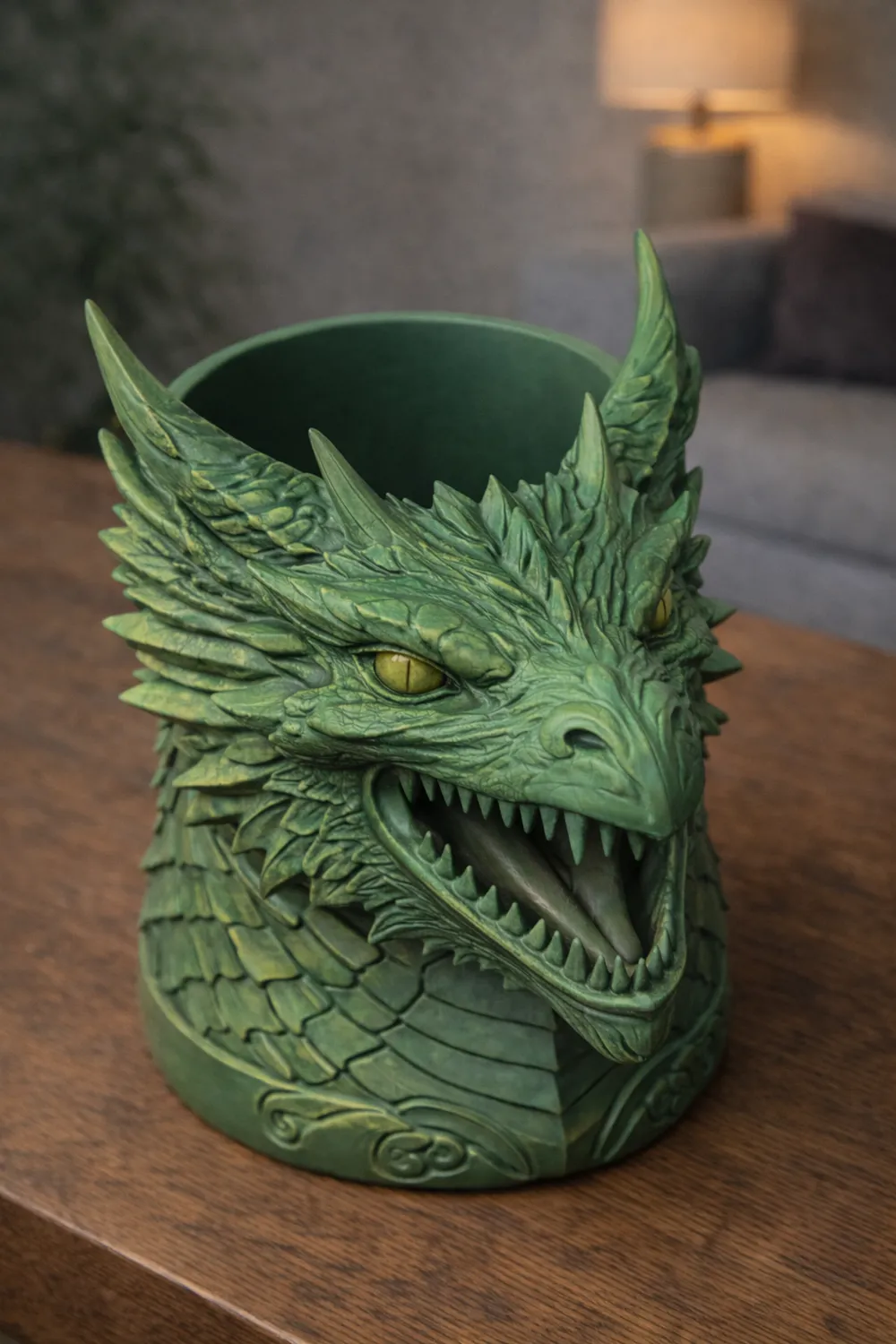 Dragon Pen Holder – Detailed Fantasy Design - Free 3D Print Model ...