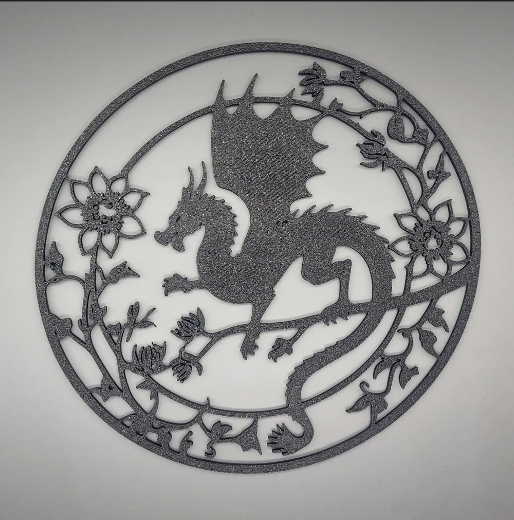 2d dragon - Free 3D Print Model - MakerWorld
