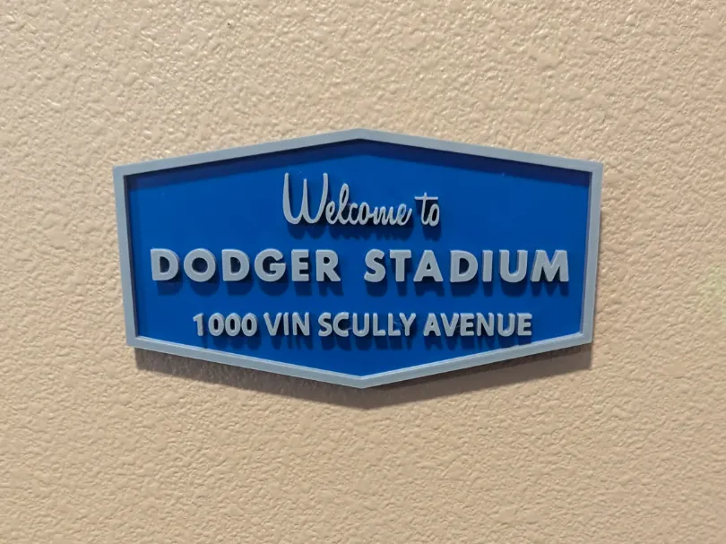 Dodger Stadium Wall Sign Remixed by Euclid Do It MakerWorld: Download ...