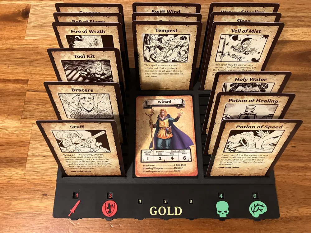 HeroQuest (2021) Nice and flat character dashboard Remixed by staslos ...