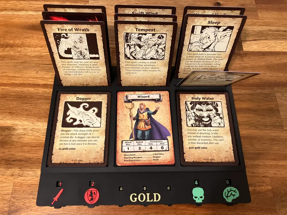 HeroQuest (2021) Nice and flat character dashboard Remixed by staslos ...