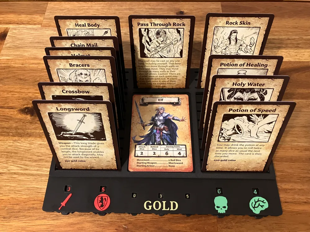 HeroQuest (2021) Nice and flat character dashboard Remixed by staslos ...