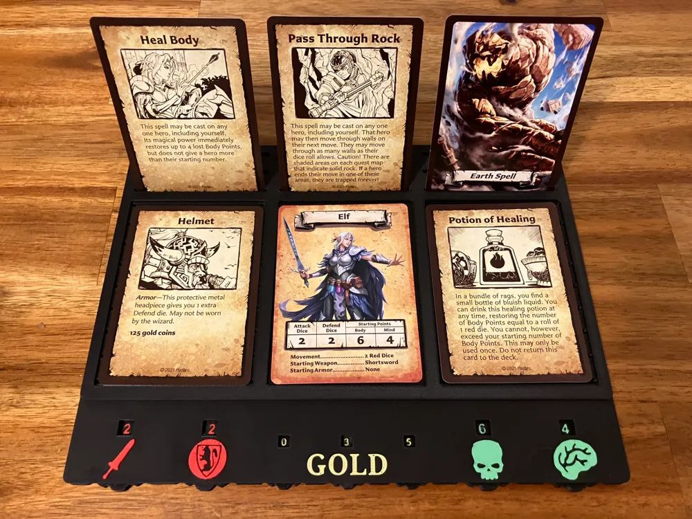 HeroQuest (2021) Nice and flat character dashboard Remixed by staslos ...