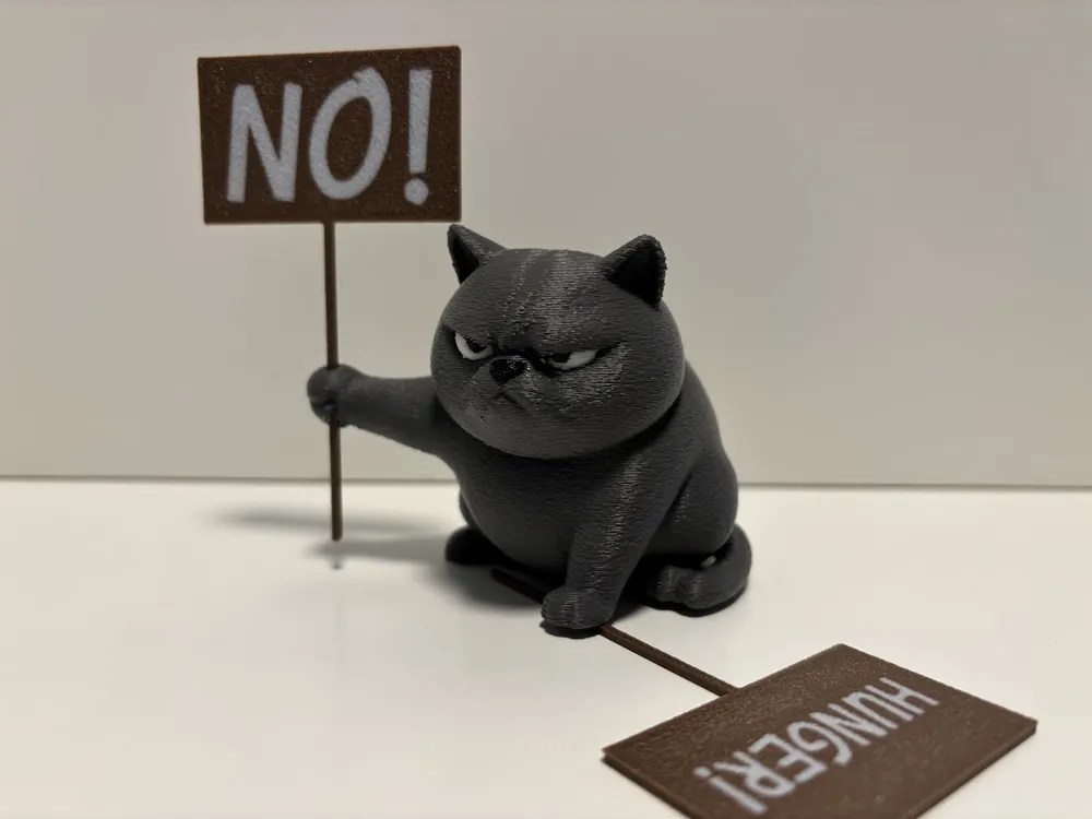 Polly "NO-CAT" Chunky Grumpy British Shorthair - Free 3D Print Model ...