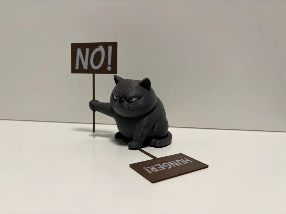 Polly "NO-CAT" Chunky Grumpy British Shorthair - Free 3D Print Model ...