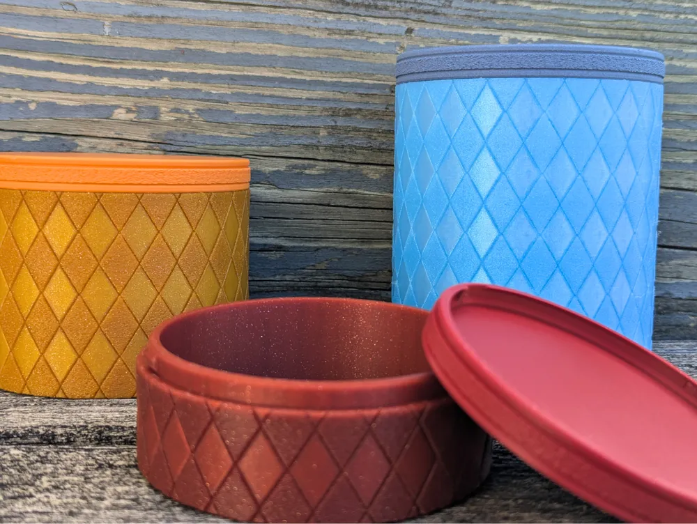 Diamond Twist-Lock Canisters by JamesThePrinter MakerWorld: Download ...