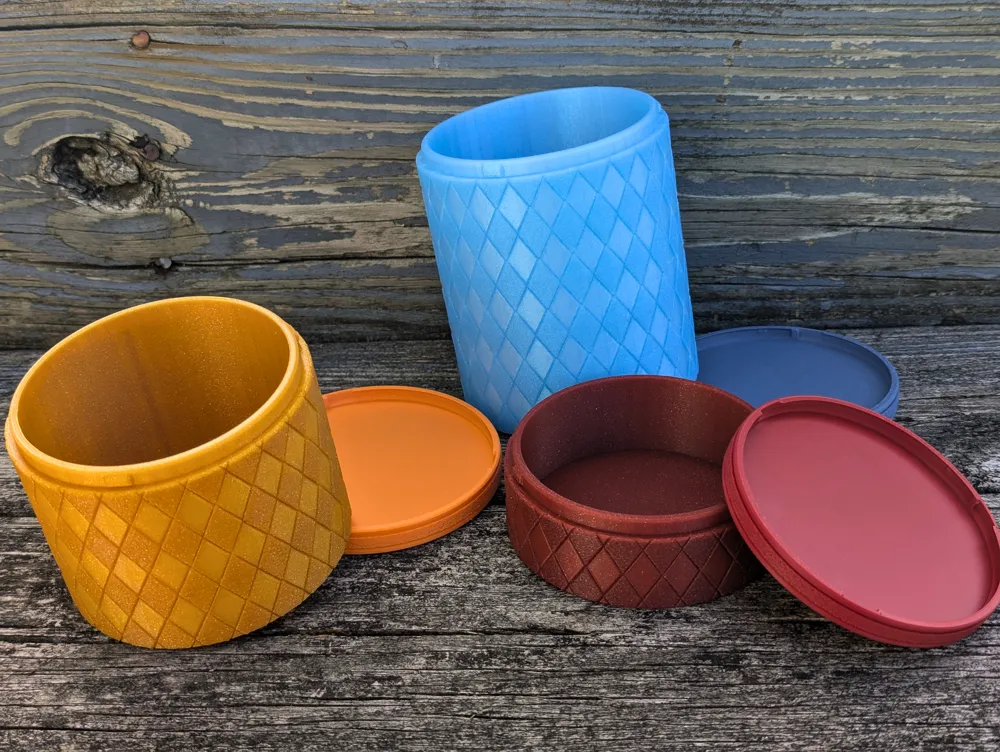 Diamond Twist-Lock Canisters by JamesThePrinter MakerWorld: Download ...