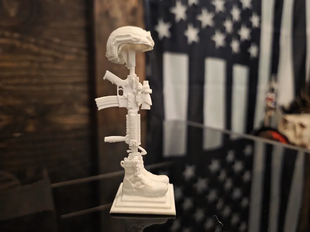 Fallen Soldier Memorial BF Cross - Free 3D Print Model - MakerWorld