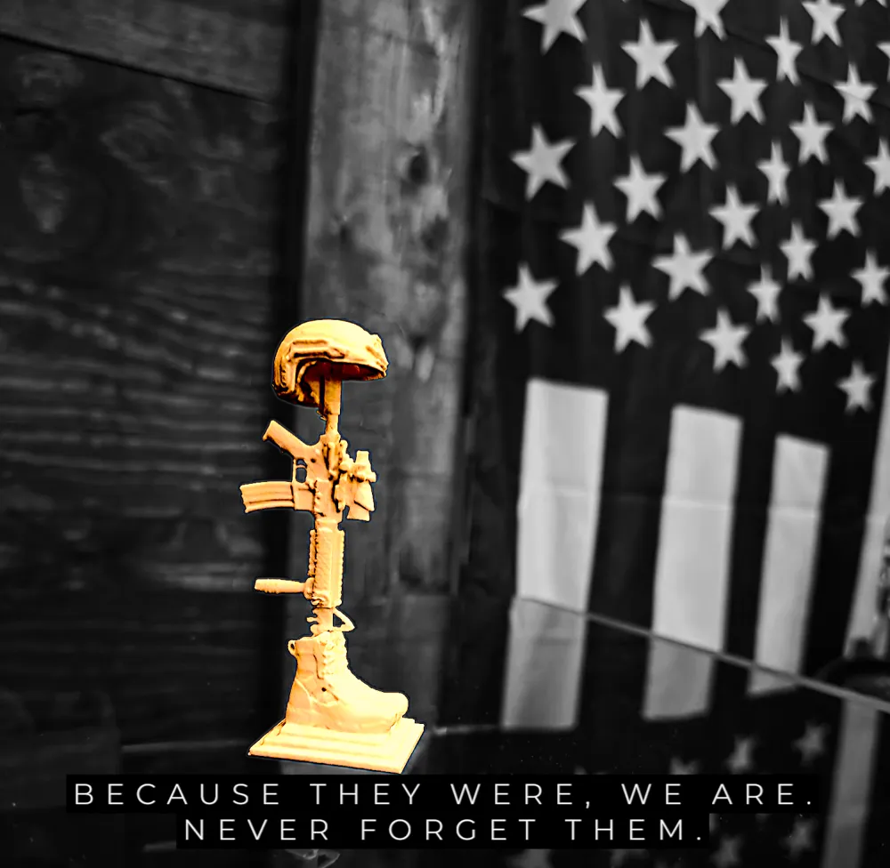 Fallen Soldier Memorial BF Cross - Free 3D Print Model - MakerWorld
