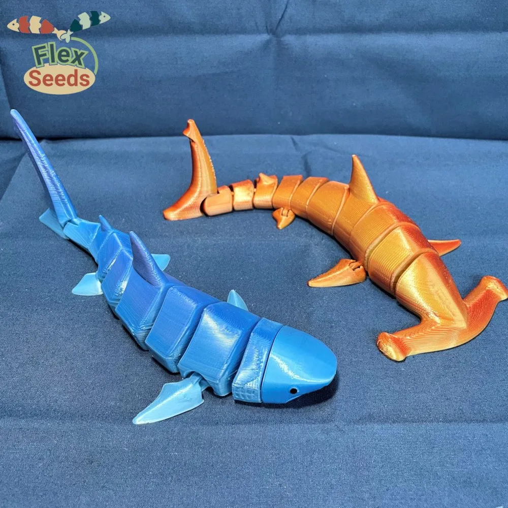 Flexi Tiger Shark (print-in-place) by 3D_Flexseeds (True of true ...