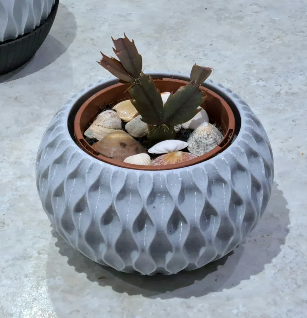 Decorative Plant Pot by SD-3D - MakerWorld
