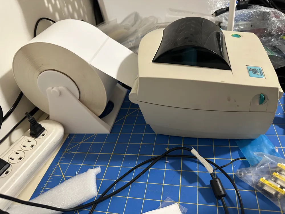 Zebra 4x6 center roll spacer for oversized rolls by MameFreak - MakerWorld