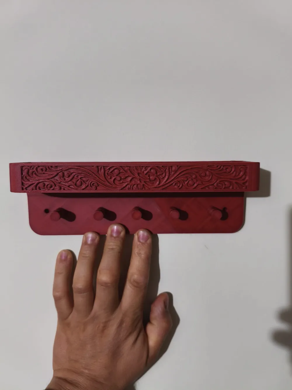 Ornate Entryway Key Organizer & Wall Shelf - Free 3D Print Model ...