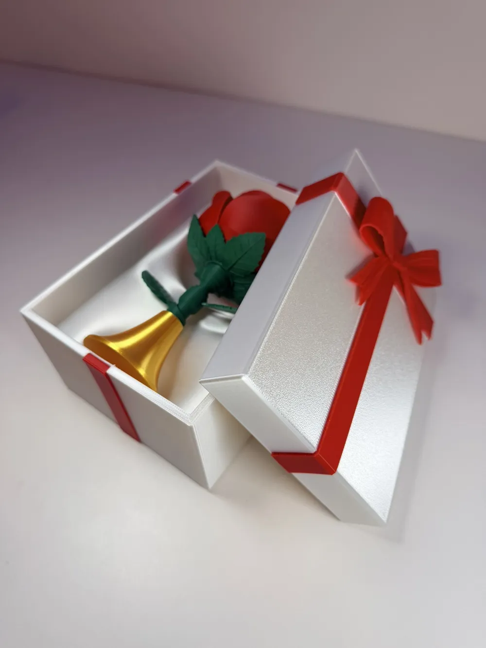 Eternal Rose – Hidden Ring Box - Free 3D Print Model - MakerWorld