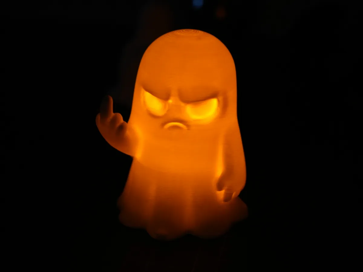 The Grumpy Ghost Tea Light by tmakeroo MakerWorld: Download Free 3D Models