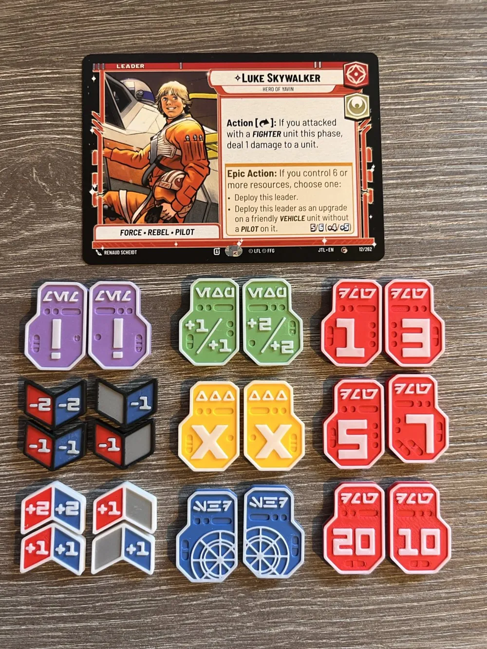 Star Wars Unlimited compatible tokens and tray - Free 3D Print Model ...